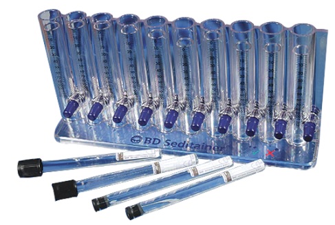 Estante Seditainer para tubos VHS (Westergren) -10 tubos - Interlab