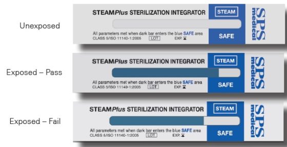 Integrador Químico STEAMPlus™-Tipo 5 - para vapor -121 a 135° C ...