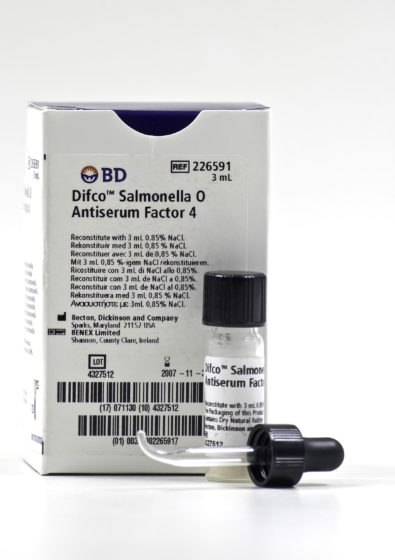 Salmonella O Antiserum Poly A-I & Vi (Factors 1-16,19,22-25,34,Vi ...